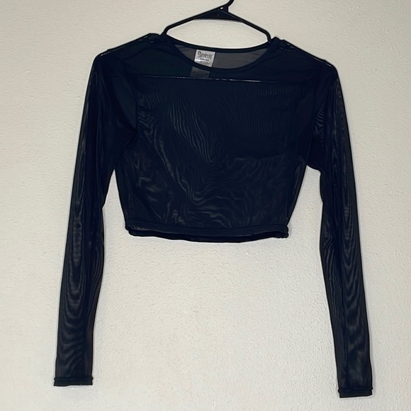 Tops | Sheer Black Top | Poshmark